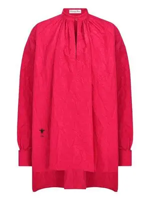 Dior Embroidered Blouse - Red