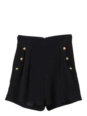 BALMAIN Balmain Button Embellished Zipper Shorts