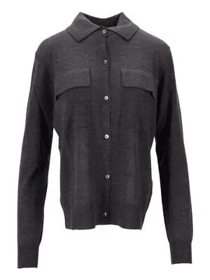 P.a.r.o.s.h P.A.R.O.S.H. Pocket Collared Cardigan Dark Grey