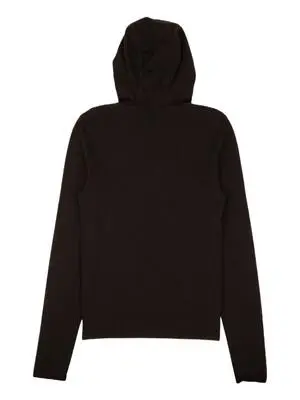 Bottega Veneta Hooded Sweater With Long Sleeves - Black