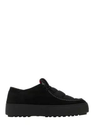 Moon Boot Mtrack Wallaby Paneled Lace-up Boots - Black