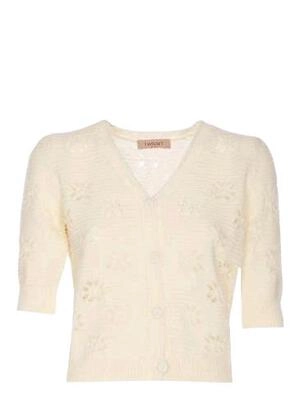 TWINSET Twinset Short-Sleeved V-Neck Knitted Jumper