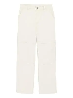 Ami Worker Trousers - White Cream