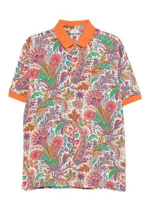 Etro Paisley-print Polo Shirt - Multicolor