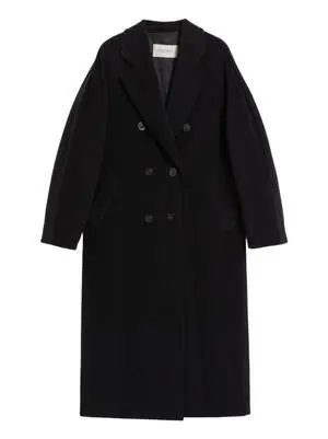 Max Mara Max Mara Madame Double-Breasted Coat Black