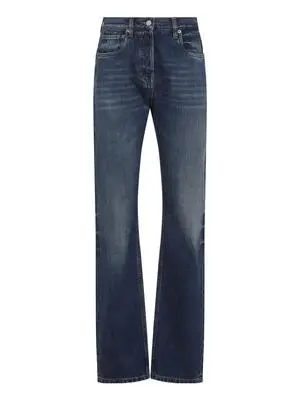 Prada Prada Low-Rise Tapered-Leg Jeans Ls