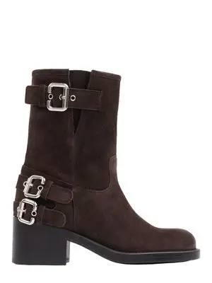Chloé Dakota Buckled Ankle Boots - Jiao Mu Color