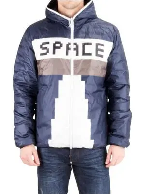 Iceberg Logo Detail Down Jacket - Blue