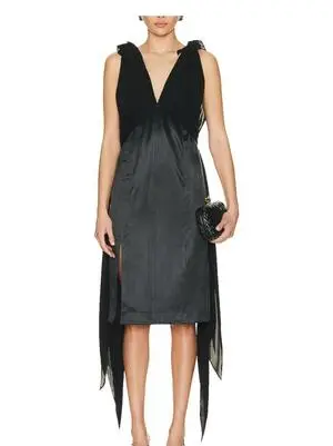 Bottega Veneta Sleeveless Midi Dress - Black