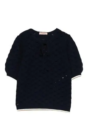 TWINSET Tie-neck Blouse - Black