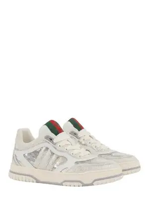Gucci Re-web Sneaker - Gradient White And Gray