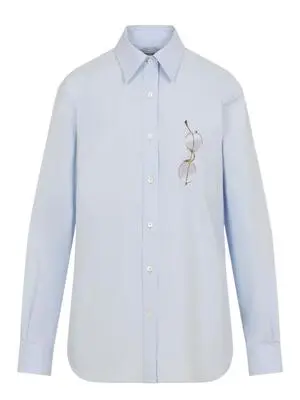 Moschino Moschino Long-Sleeved Shirt With Buckle Cuffs And Printed Detail No