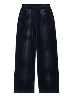 Alexander Wang Distressed Velour Sweatpants - Grey