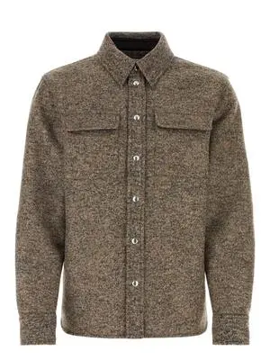 Bottega Veneta Long-sleeve Wool Shirt - Gray