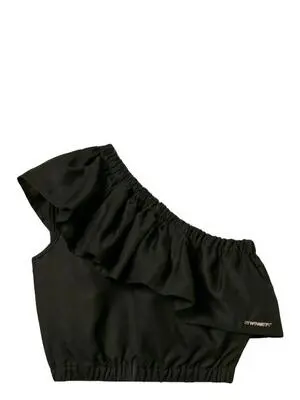 TWINSET Twinset One-Shoulder Top With Maxi Flounce