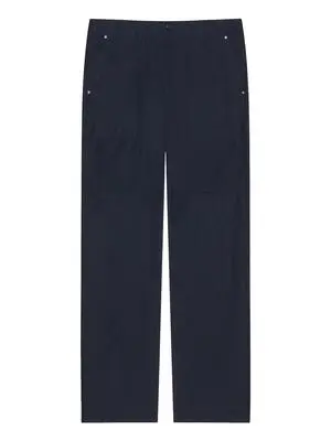 Givenchy Straight-leg Pants With Metal Details - Night Blue