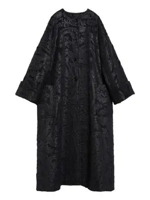 MAX MARA Max Mara Long Sleeved Brocade Coat
