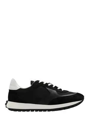 GIANVITO ROSSI Gravel Low-top Panelled Sneakers - Black