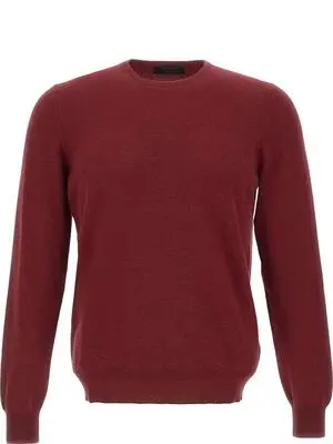 GRAN SASSO Long-sleeve Crew Neck Sweater - Red