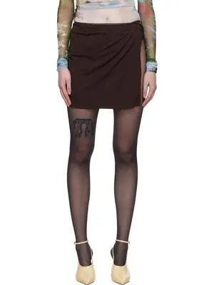 Christopher Esber Wrapped Mini Skirt - Black