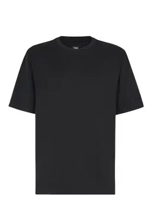 Fendi Crewneck Short-sleeve T-shirt - Black