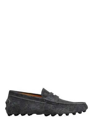 TOD'S Round-toe Slip-on Loafers - Blue