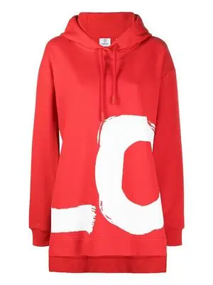 Burberry Printed Cotton Hoodie - Red