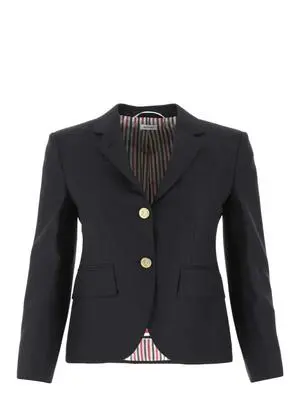 Thom Browne Single-breasted Tailored Blazer - Navy Blue