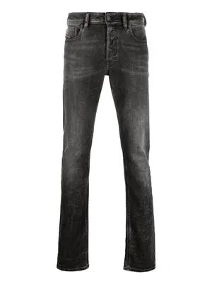 DIESEL® Sleenker Distressed Stretch Jeans - Black