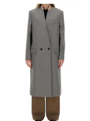 Moschino Double-breasted Coat - Grey