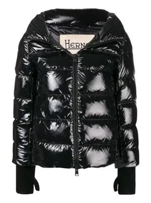 HERNO Herno Glove Detailed Down Jacket With Logo