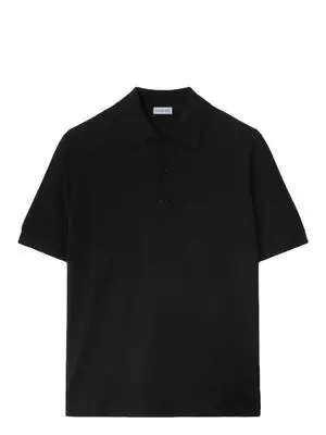 Burberry Cotton Polo Shirt - Black