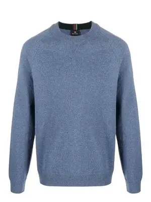 Paul Smith Crewneck Knitted Jumper - Blue