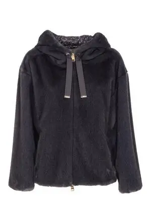 HERNO Herno Shearling Drawstring Hooded Coat