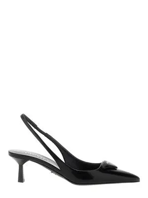 Prada Pointed-toe Slingback Pumps - Black