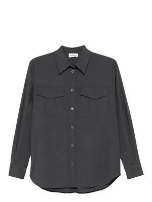 P.a.r.o.s.h Long-sleeved Shirt With Chest Pockets - Grey
