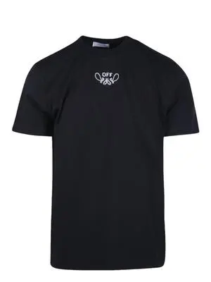 Off-White Logo Printed Crewneck T-shirt - Black