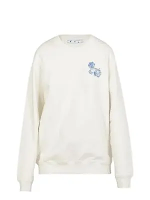 Off-White Arrows Print Crewneck Sweatshirt - White