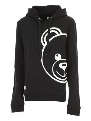 Moschino Printed Teddy Bear Hoodie - Black