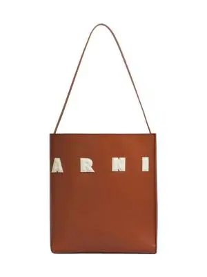 Marni Museo Logo Shoulder Bag - Brown
