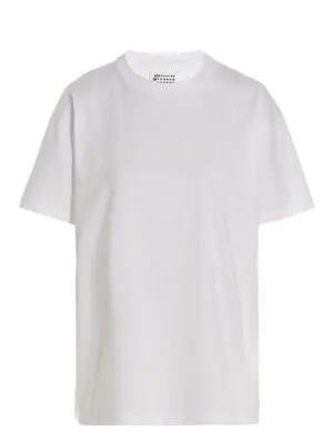 MAISON MARGIELA Maison Margiela Logo Detailed Crewneck T-shirt