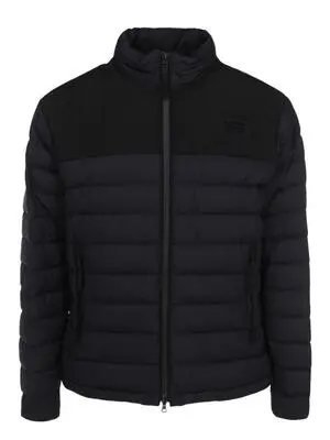 Burberry Padded Logo Patch Jacket - Black