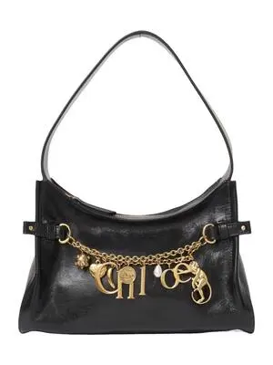 Chloé Charms Detailed Hobo Bag - Black