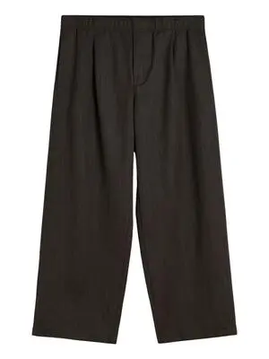 Our Legacy Our Legacy Elastic Waist Wide Leg Trousers Brown