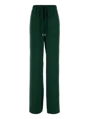 Ermanno Scervino Straight-leg Drawstring Trousers - Black
