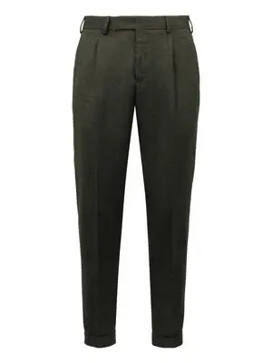 PT TORINO Virgin Wool Dress Trousers - Black