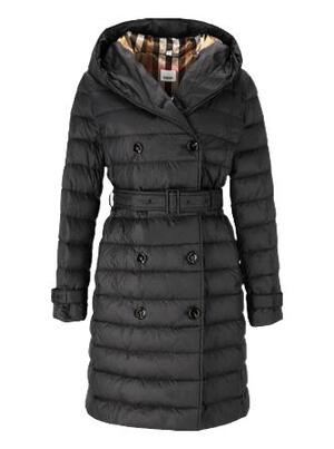 BURBERRY Burberry Long-Sleeved Quilted Down Jacket With Belt