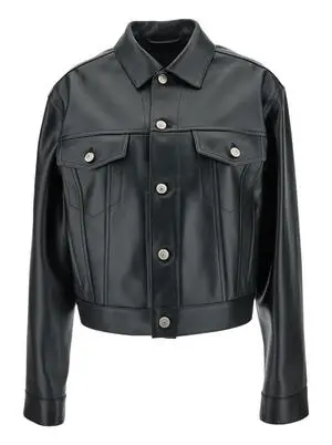 Balenciaga Collared Single-breasted Jacket - Black