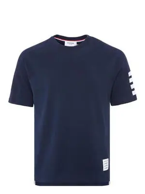 Thom Browne Thom Browne 4-Bar Stripe Crewneck T-Shirt Navy Blue