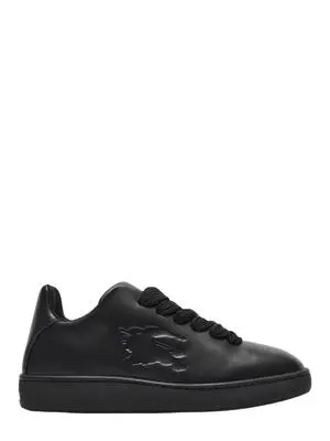 Burberry Embossed Logo Lace-up Sneakers - Black